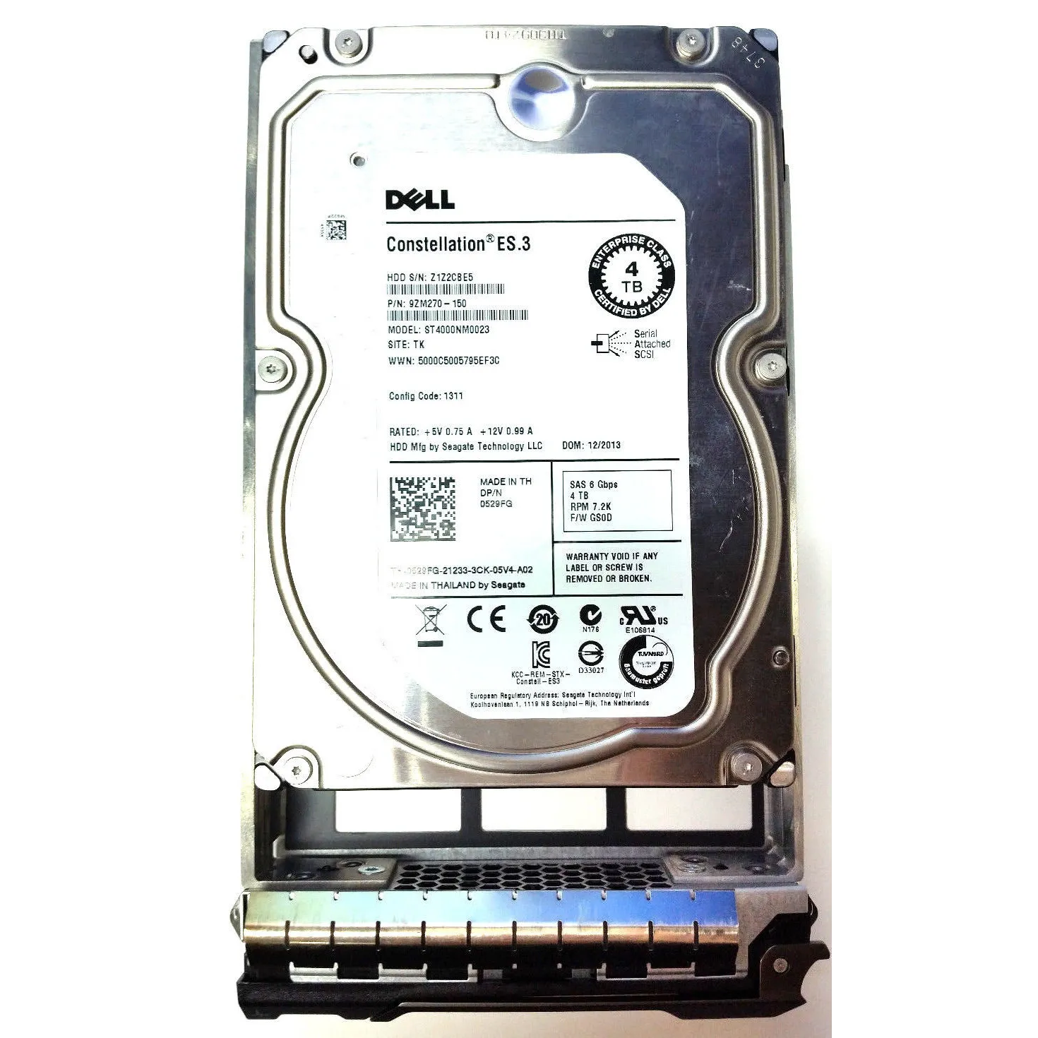 Dell PowerVault MD3660F 4TB 7.2K 6G LFF 3.5'' SAS DUAL PORT HARD DRIVE ...