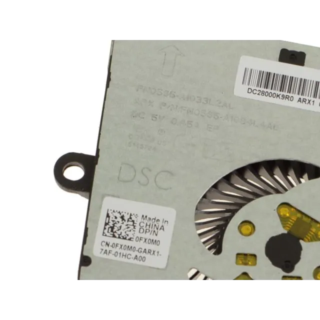DELL Inspiron 3580 Laptop CPU Cooling Fan